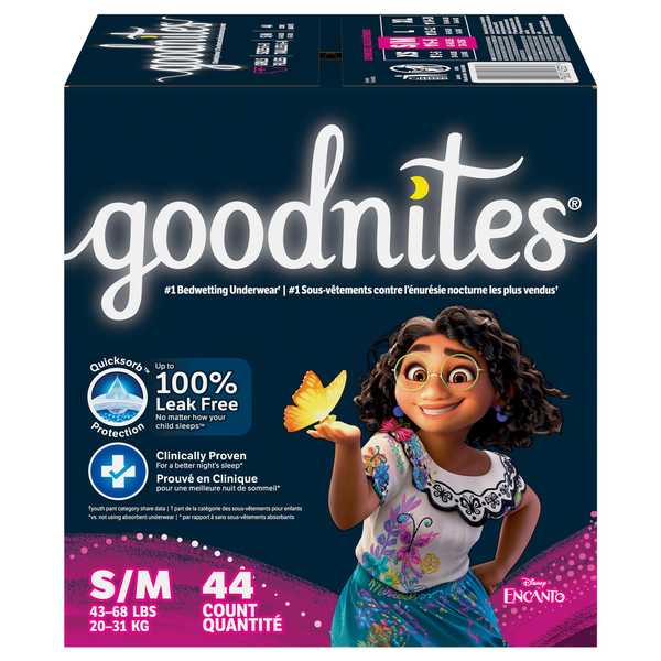 Save on GoodNites Girls S/M Nighttime Underwear 43-68 lb Order Online ...