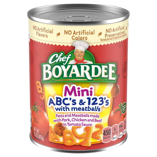 Save on Chef Boyardee Mini ABC's & 123's with Meatballs Order Online ...