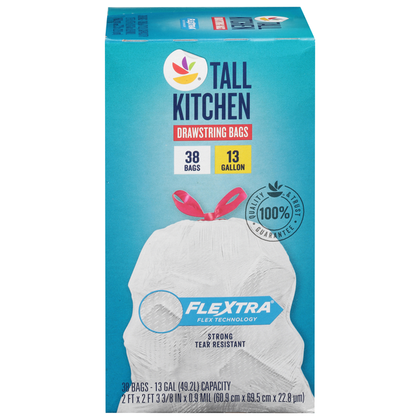 Save on Giant Flextra Tall Kitchen Drawstring Bags 13 Gallon Order ...