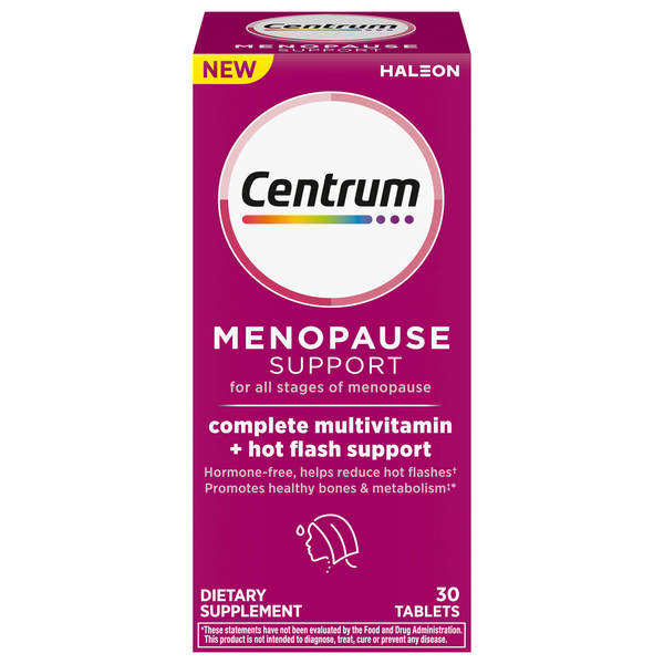 Save on Centrum Complete Multivitamin + Hot Flash Support Tablets Order ...