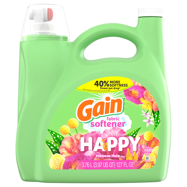 Save on Gain Happy Hibiscus Hula Liquid Fabric Softener Order Online ...