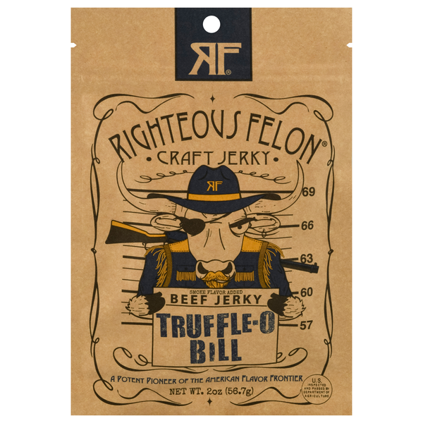 Save on Righteous Felon Truffle-O-Bill Beef Jerky Order Online Delivery ...