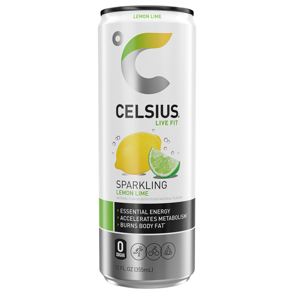 Save on Celsius Live Fit Sparkling Lemon Lime Energy Drink Order Online Delivery | Stop & Shop