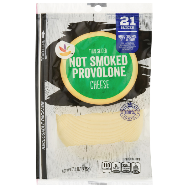 Save on Our Brand Natural Not Smoked Provolone Cheese Thin Slices - 20 ...
