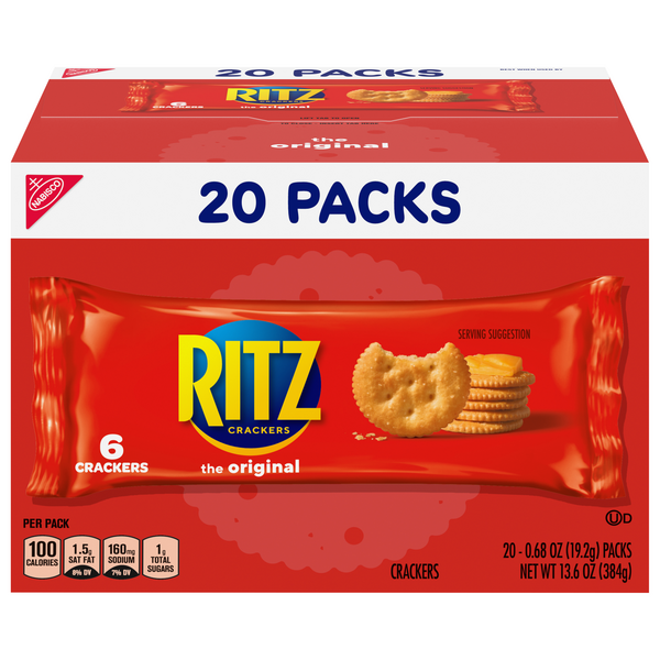 Save on Nabisco Ritz Crackers Multipack - 20 ct Order Online Delivery ...