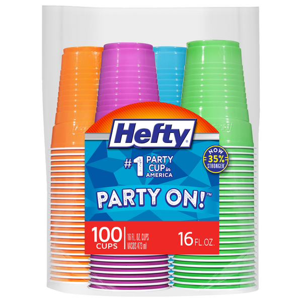 Save on Hefty Assorted Colors Plastic Party Cups 16 oz Order Online ...