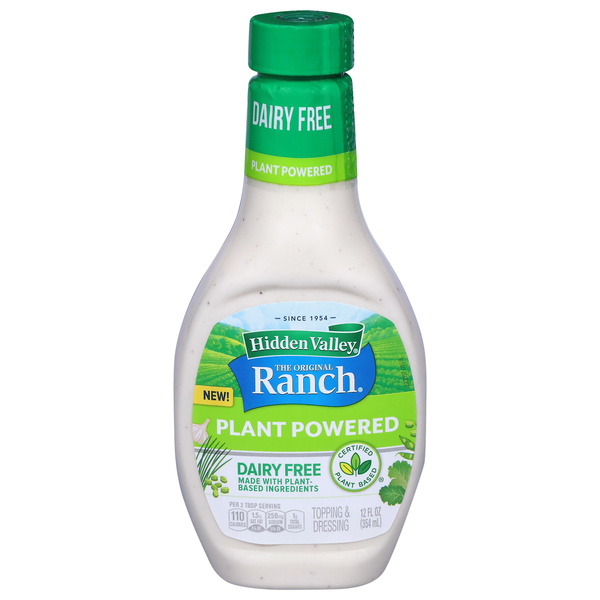 Save on Hidden Valley Plant Powered Dairy Free Ranch Topping & Dressing ...