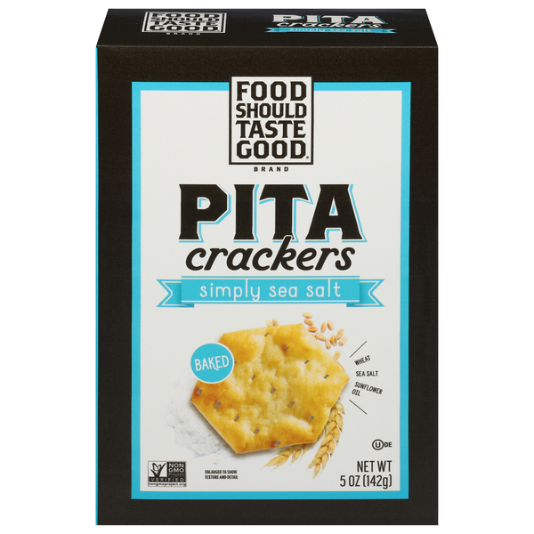 Save on Food Should Taste Good Simply Sea Salt Baked Pita Crackers ...