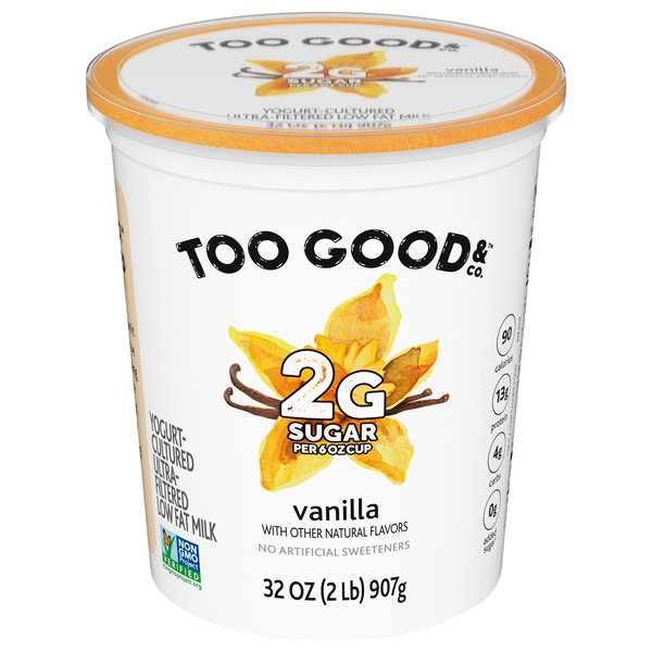 Save on Too Good & Co. Low Sugar Low Fat Vanilla Greek Yogurt Order ...