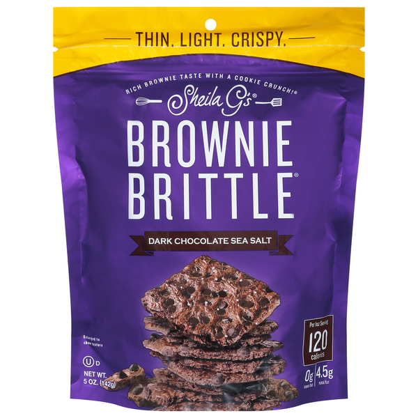 Save on Sheila G's Dark Chocolate Sea Salt Brownie Brittle Order Online ...
