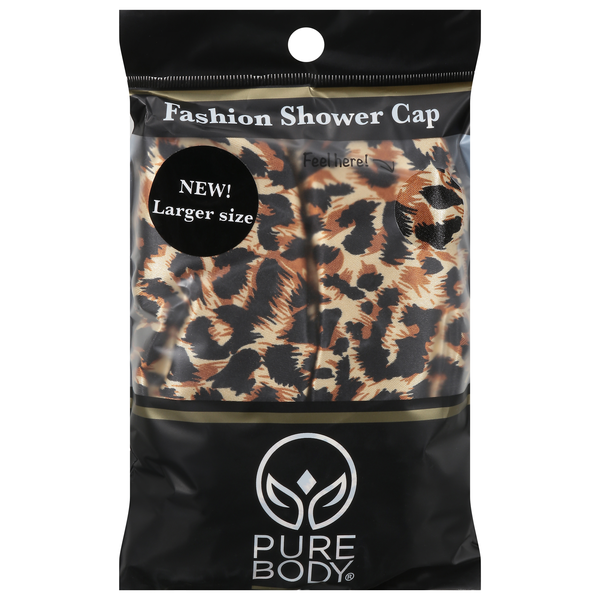 Save on Pure Body Fashion Shower Cap Leopard Print Order Online ...