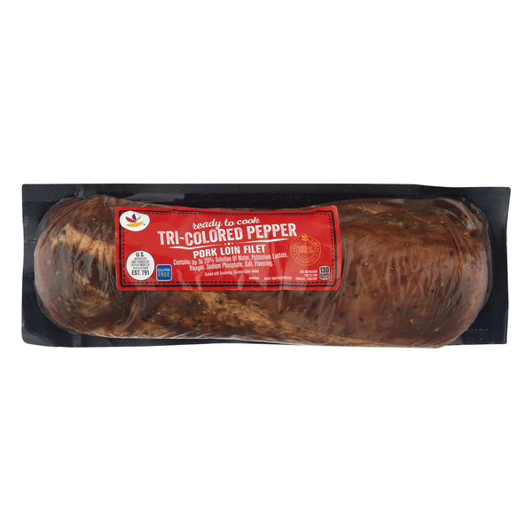 Save on Our Brand Tri-Colored Pepper Marinated Pork Loin Fillet Order ...