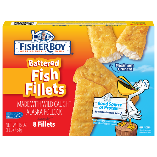 Save on Fisher Boy Battered Fish Fillets - 8 ct Frozen Order Online ...