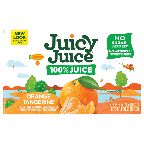 Save on Juicy Juice No Added Sugar Orange Tangerine Juice Boxes - 8 pk ...