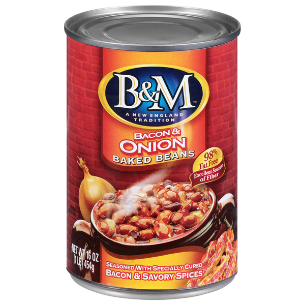 Save on B&M 98% Fat Free Bacon & Onion Baked Beans Order Online ...