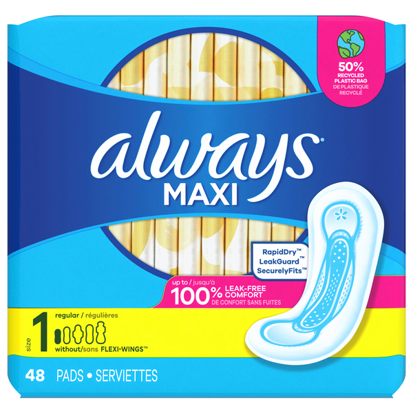 Maxi Pads - Order Online & Save | Food Lion