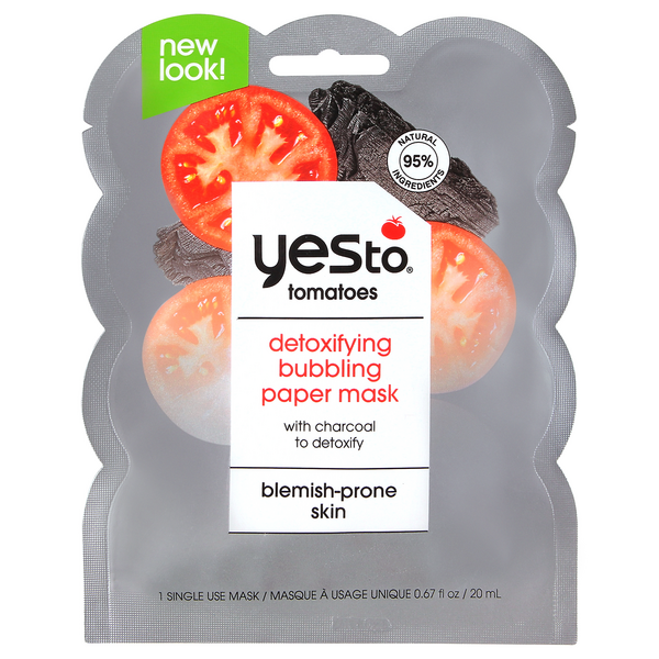 Save On Yes To Tomatoes Blemish Prone Skin Detoxifying Bubbling Paper Mask Order Online Delivery 