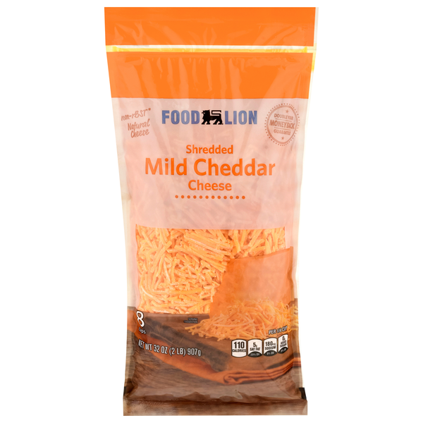 Save on Food Lion Natural Fancy Shredded Mild Cheddar Cheese Order ...