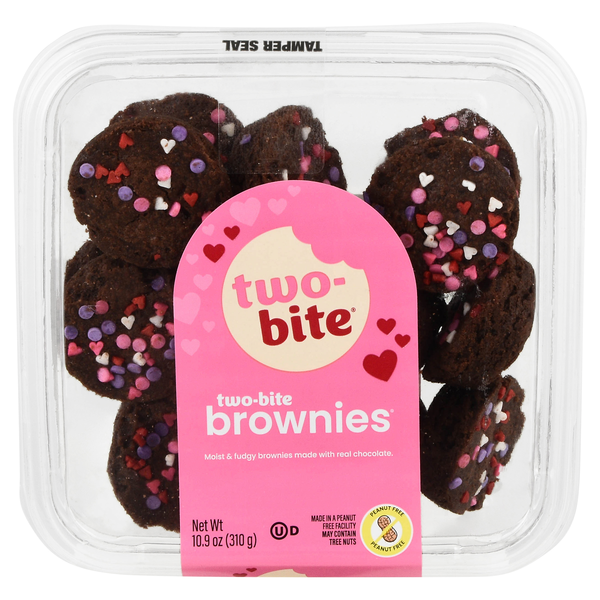 Save on two-Bite Valentine's Day Chocolate Mini Brownies Order Online ...