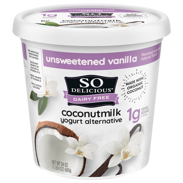 Save on So Delicious Dairy Free Unsweetened Vanilla Coconutmilk Yogurt ...