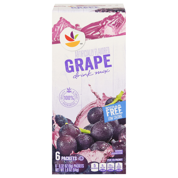 Save on Our Brand Drink Mix Grape Sugar Free - 6 ct Order Online ...