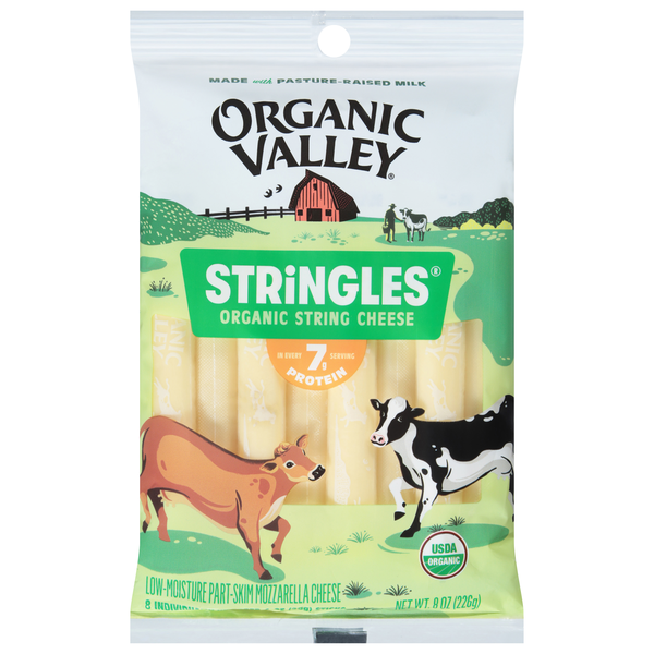 Save on Organic Valley Stringles Mozzarella String Cheese Single - 6 ct ...