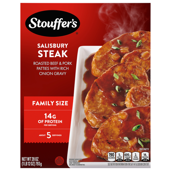 Save on Stouffer's Salisbury Steak Family Size Frozen Meal Order Online ...