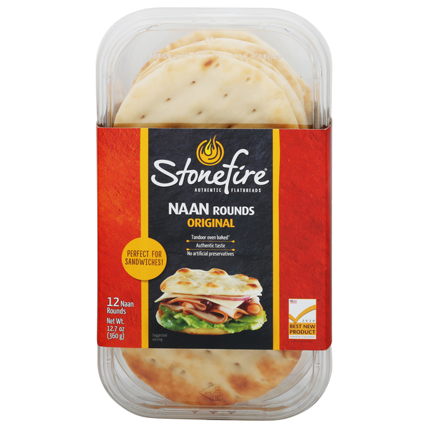 Save on Stonefire Original Naan Bread Rounds - 12 ct Order Online ...