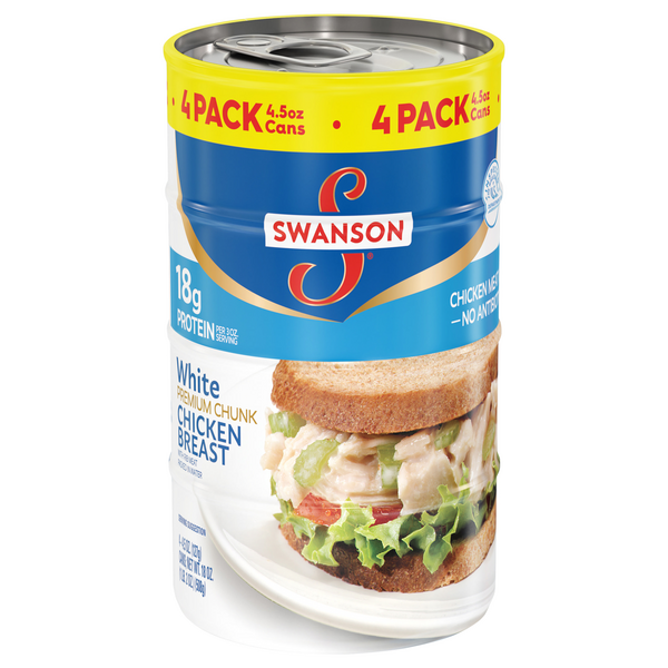 Save on Swanson Premium White Chunk Chicken Breast w/Rib Meat in Water ...