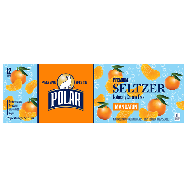 Save on Polar Mandarin Seltzer Water - 12 pk Order Online Delivery ...
