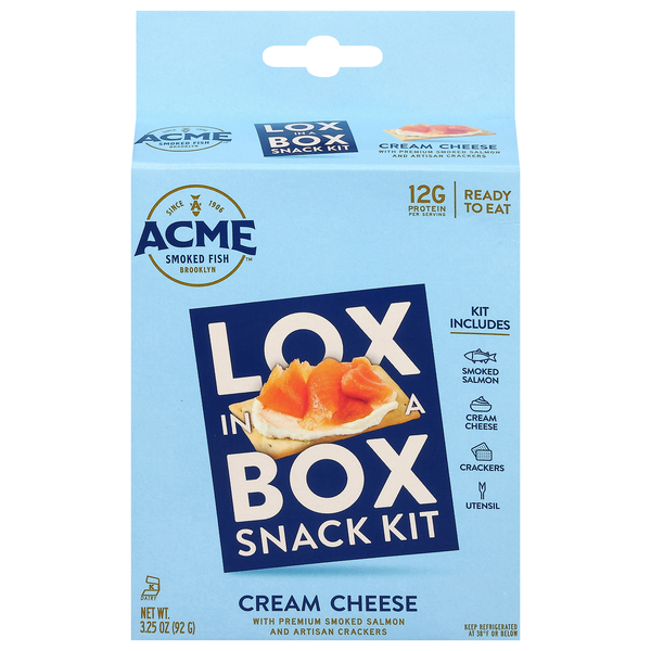 Save on Acme Cream Cheese Lox in a Box Snack Kit Order Online Delivery ...
