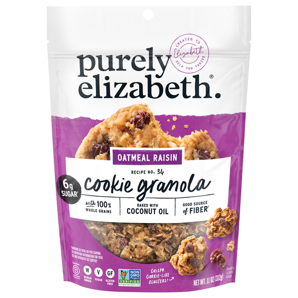 Save on Purely Elizabeth Gluten Free Oatmeal Raisin Cookie Granola ...
