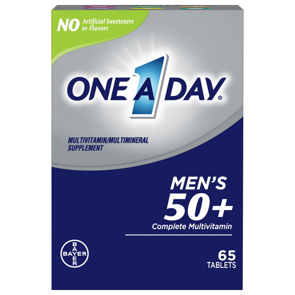 Save on One A Day Men's 50+ Complete Multivitamin Tablets Order Online ...