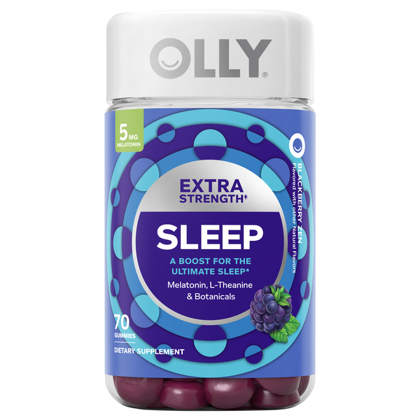 Save on OLLY Sleep Extra Strength 5mg Melatonin Blackberry Zen Gummies ... Save on OLLY Sleep Extra Strength 5mg Melatonin Blackberry Zen Gummies ...