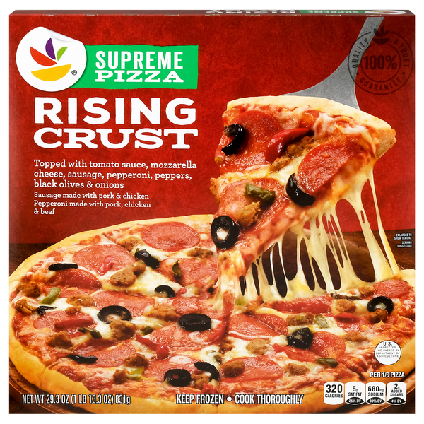 Save on Our Brand Rising Crust Supreme Pizza Frozen Order Online ...