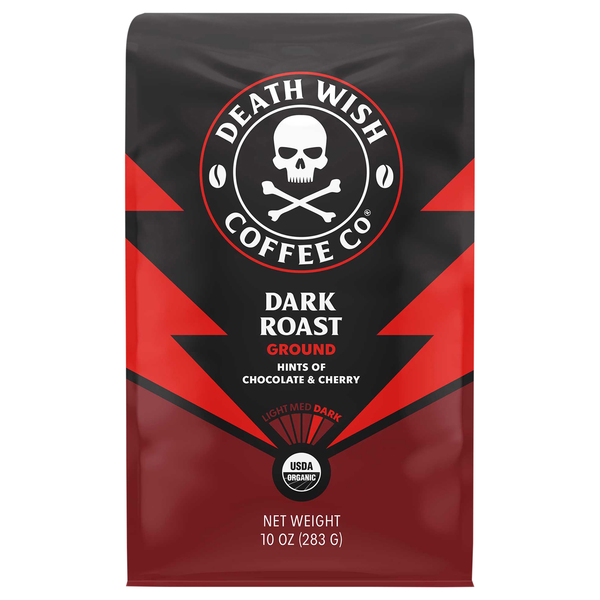 Save on Death Wish Dark Roast Ground Coffee Order Online Delivery | GIANT