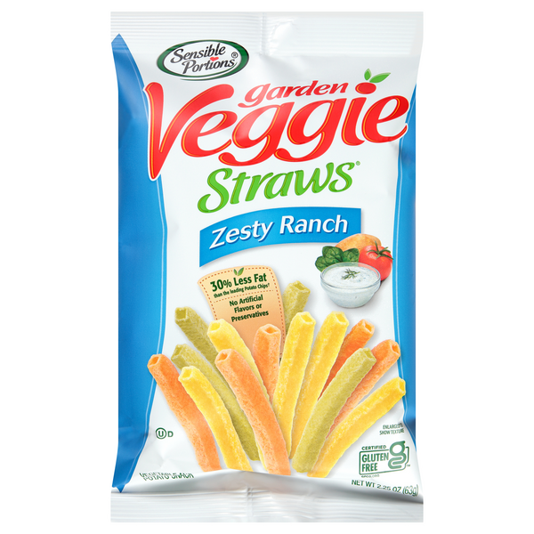 Save on Sensible Portions Gluten Free Zesty Ranch Garden Veggie Straws ...