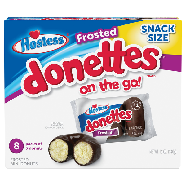 Save on Hostess Donettes On the Go! Mini Chocolate Frosted Donuts - 8 ...