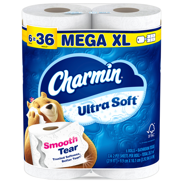 Save on Charmin Ultra Soft Super Mega Roll 2-Ply Toilet Paper Order ...