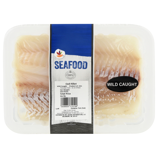 Save on Giant Wild Caught Cod Fillet Previously Frozen Order Online ...