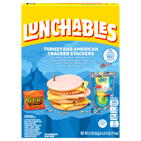 Save on Lunchables Cracker Stackers Turkey & American with Capri Sun ...