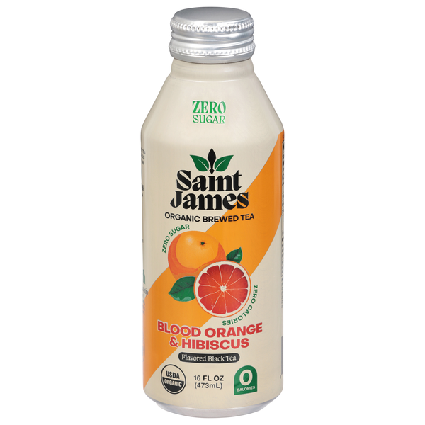 Save on Saint James Organic Blood Orange & Hibiscus Black Iced Tea ...