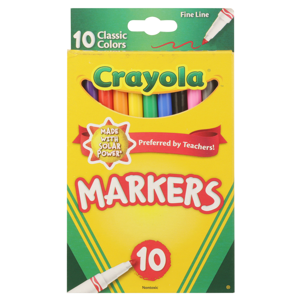 Yellow Crayola Marker Crayola Broad Line Ultra Clean Washable Markers,