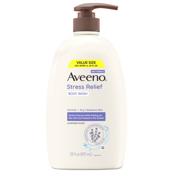 Save on Aveeno Stress Relief Lavender Scent Body Wash Pump Order Online ...