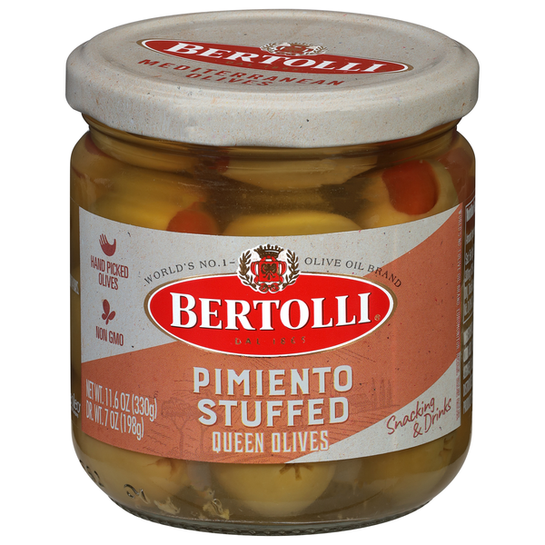 Save on Bertolli Pimiento Stuffed Queen Olives Order Online Delivery | Stop & Shop