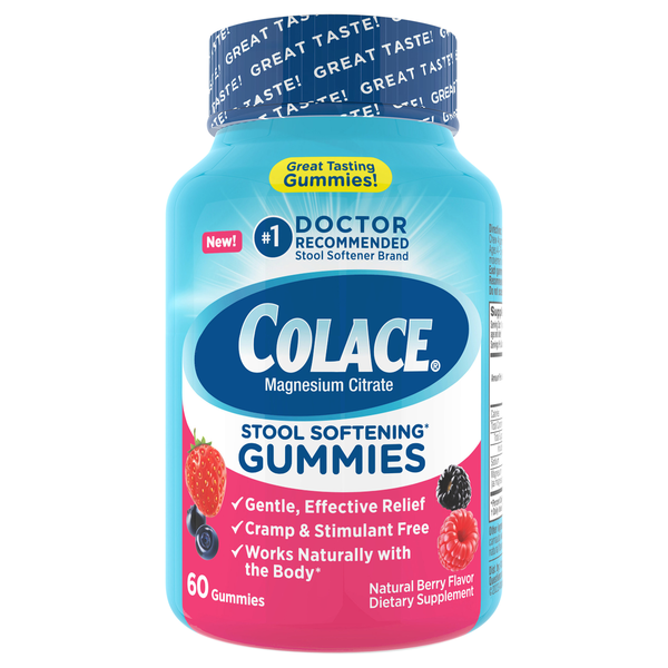 Save on Colace Natural Berry Flavor Stool Softening Gummies Order ...