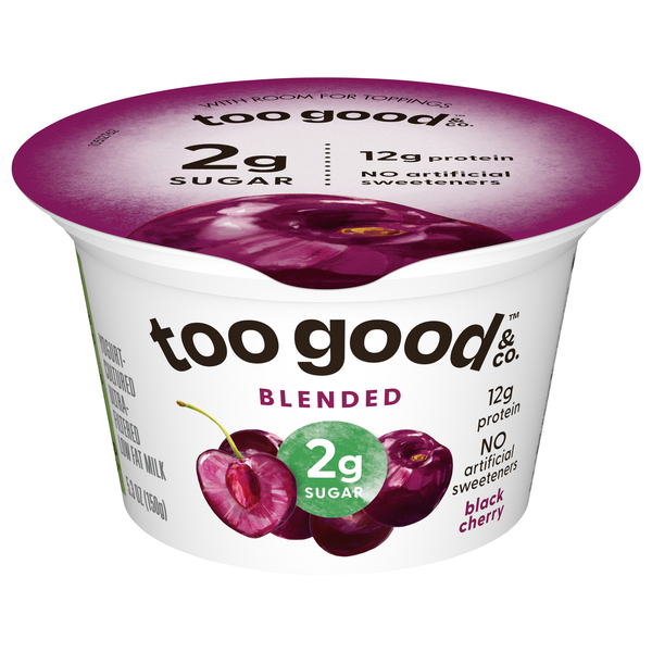 Save on Too Good & Co. Low Sugar Low Fat Black Cherry Greek Yogurt Cup ...