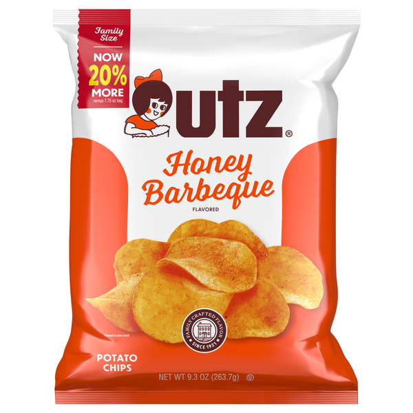Save on Utz Honey Barbeque Potato Chips Family Size Order Online ...