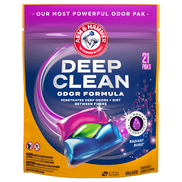 Save on Arm & Hammer Deep Clean Radiant Burst Laundry Detergent Power ...