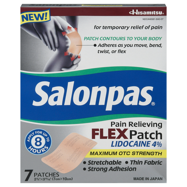 Save on Salonpas Pain Relieving Flex Patches Maximum OTC Strength Order ...